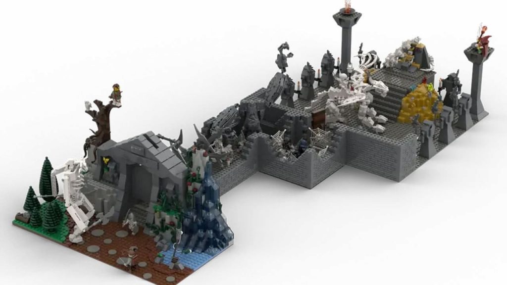 This Lego Ideas DnD necromancer's lair is to die for