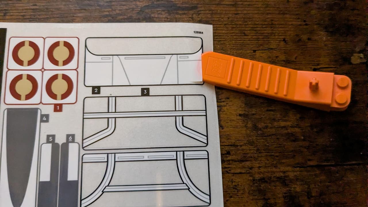 This one weird trick takes the hassle out of applying Lego stickers ...